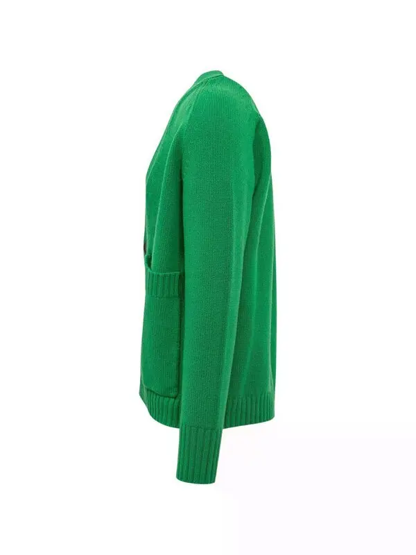 STUDIO NICHOLSON V-neck Patch-pocket Cardigan
