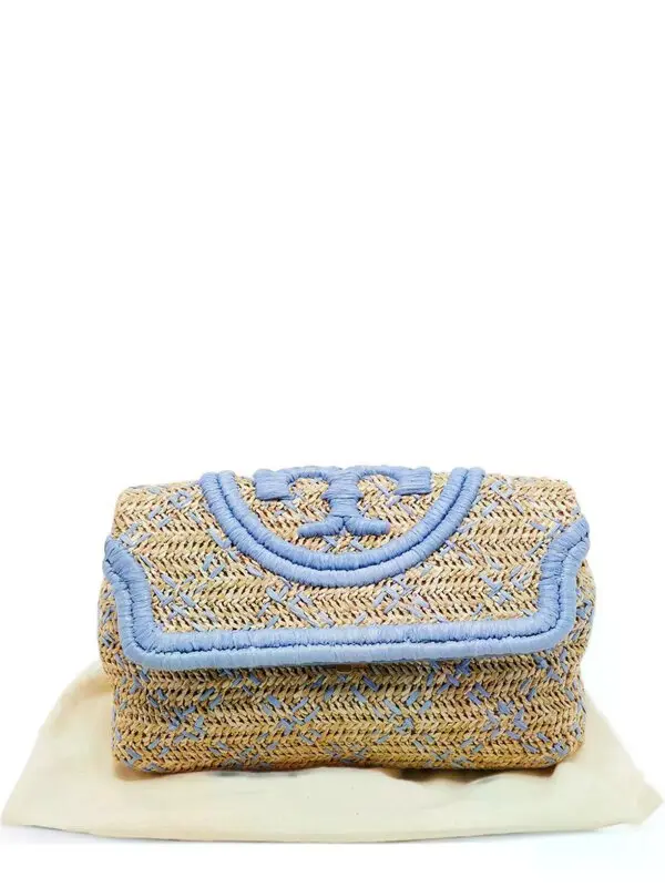 Tory Burch Fleming Woven Clutch Bag