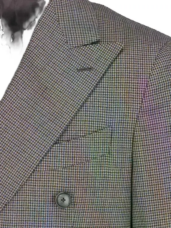 CARUSO Houndstooth Double-breasted Suit