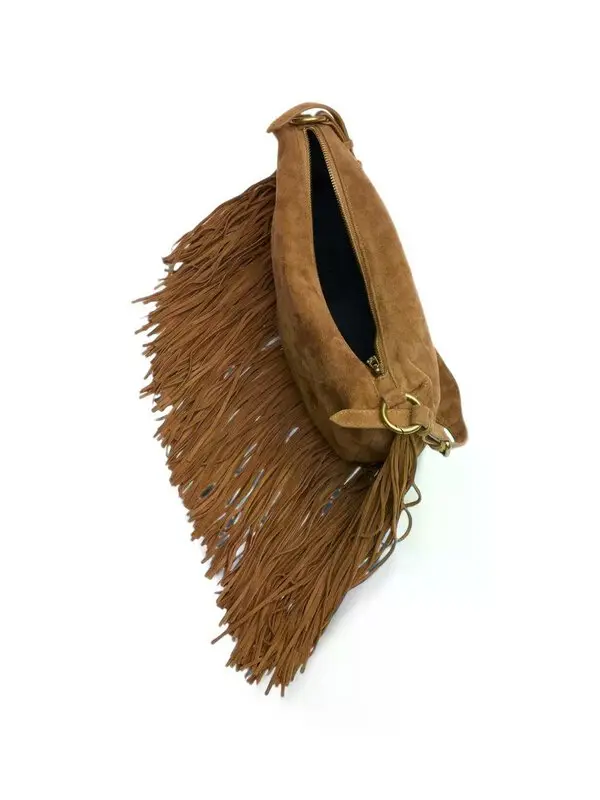 Ash Astrid Fringe-trimmed Shoulder Bag