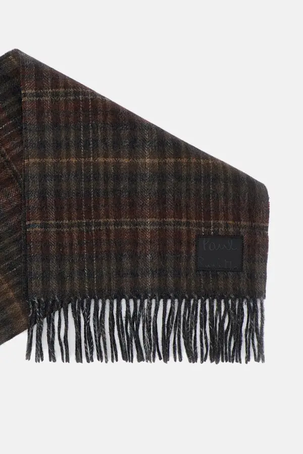 Paul Smith Check Wool Scarf