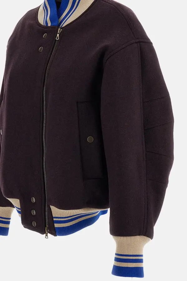 Dries Van Noten Bomber Valdi In Lana - Red