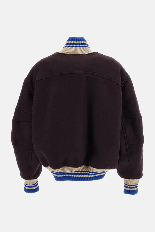 Dries Van Noten Bomber Valdi In Lana - Rosso