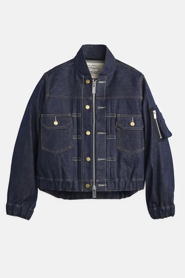 Sacai X Levi's Giacca Blouson - Blue
