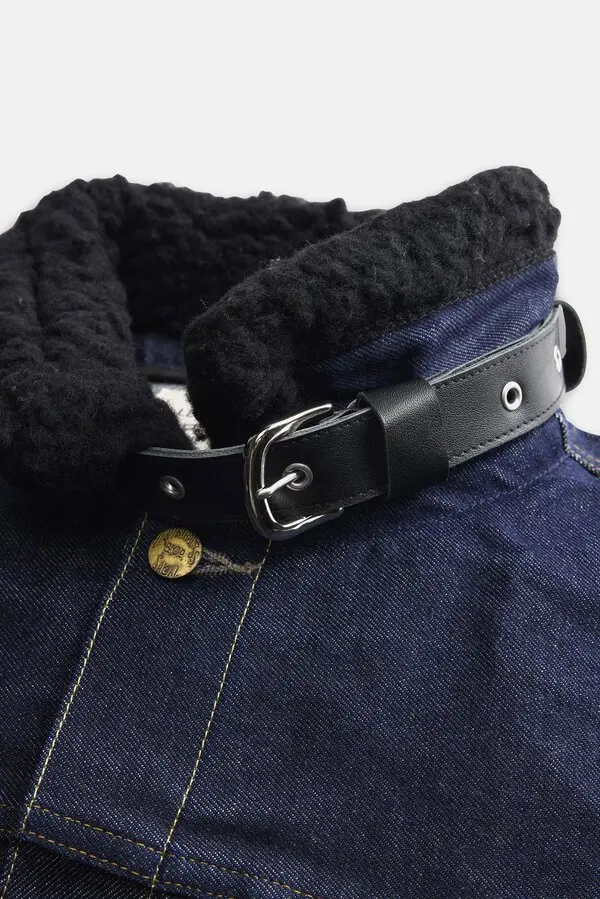 Sacai X Levi's Giacca Sherpa - Blue