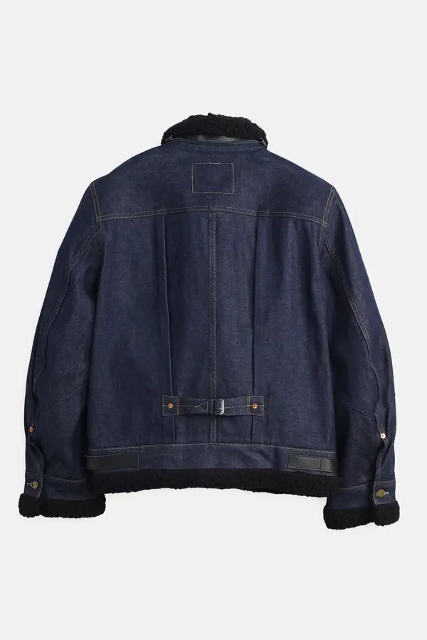 Sacai X Levi's Giacca Sherpa - Blu
