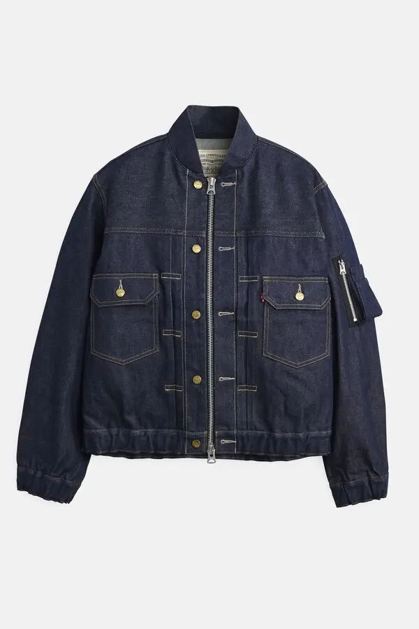 Sacai X Levi's Giacca Blouson - Blu