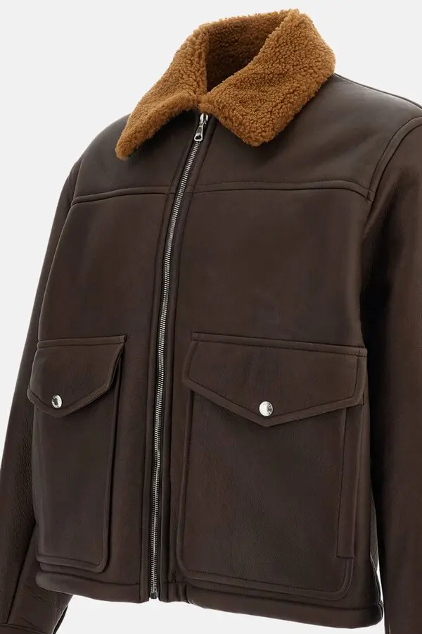 EMMETI Montone Nappato Con Zip - Marrone
