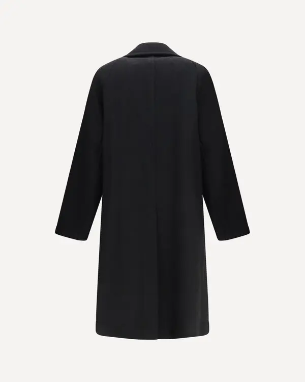 LEMAIRE Short Double-breasted Wool And Alpaca Coat