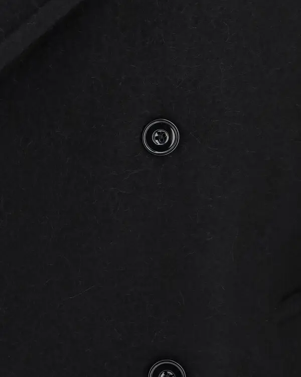 LEMAIRE Short Double-breasted Wool And Alpaca Coat