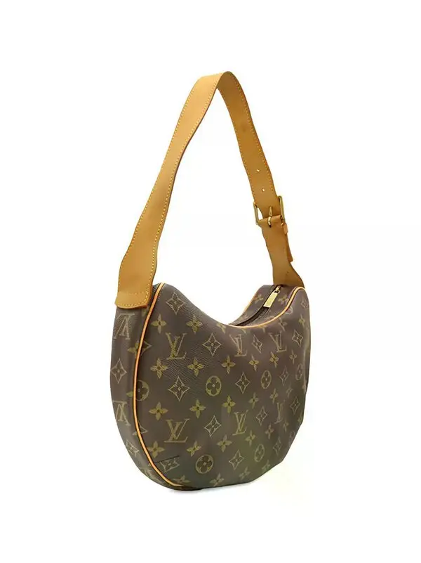 LOUIS VUITTON 2003 Monogram Croissant Mm Hobo Bag