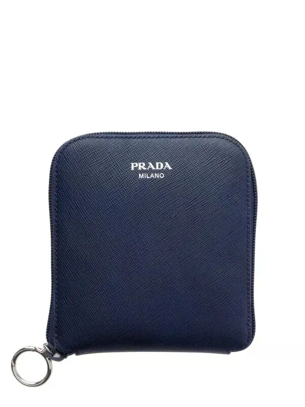 Prada Saffiano Leather Pendant With Re-nylon Tote Bag