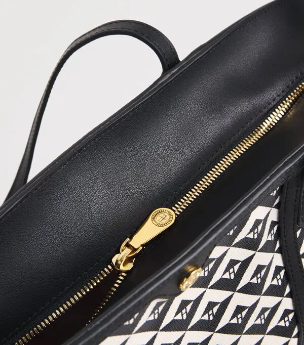 Harrods Coated Canvas Geometric Tote Bag