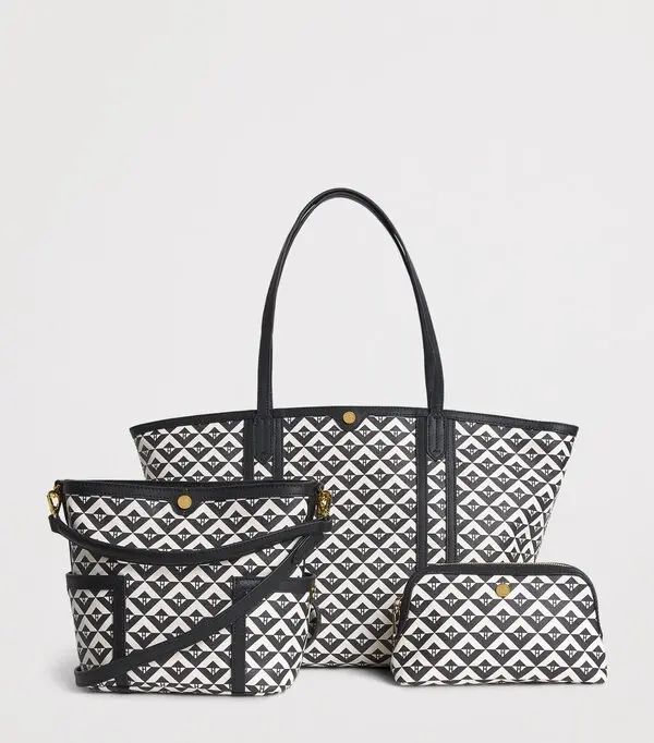 Harrods Coated Canvas Geometric Tote Bag