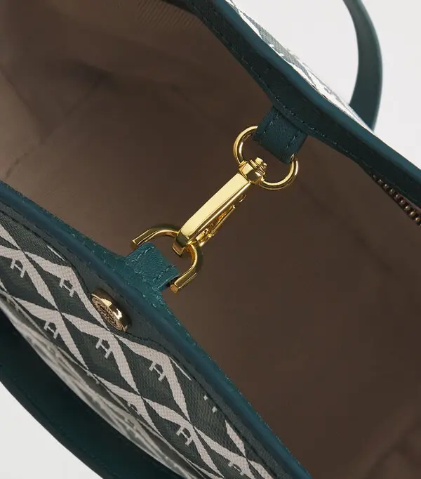 Harrods Coated Canvas Geometric Bucket Bag