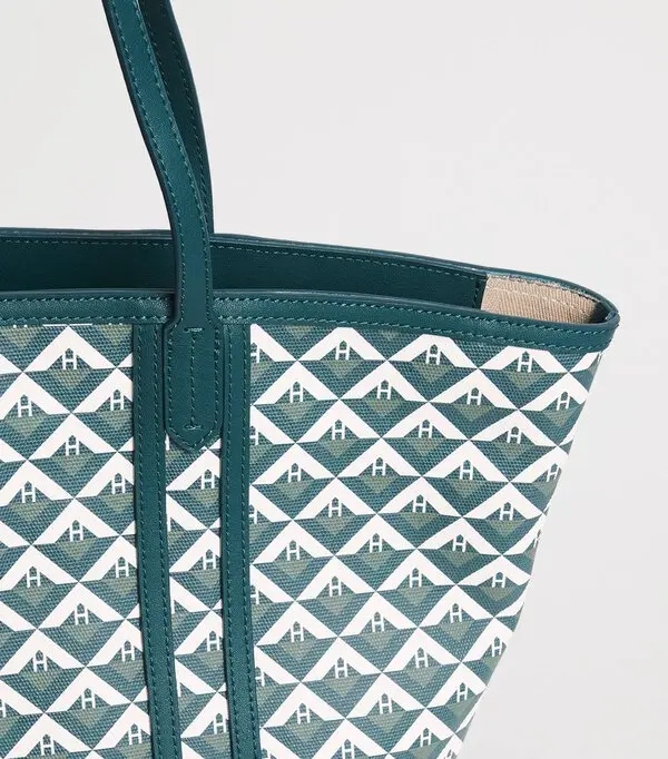 Harrods Coated Canvas Geometric Tote Bag