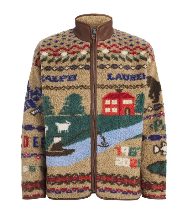 Polo Ralph Lauren Pile Fleece Scenic Jacket - Brown