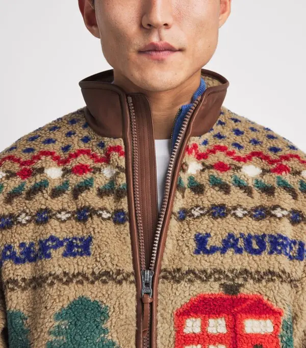 Polo Ralph Lauren Pile Fleece Scenic Jacket - Brown