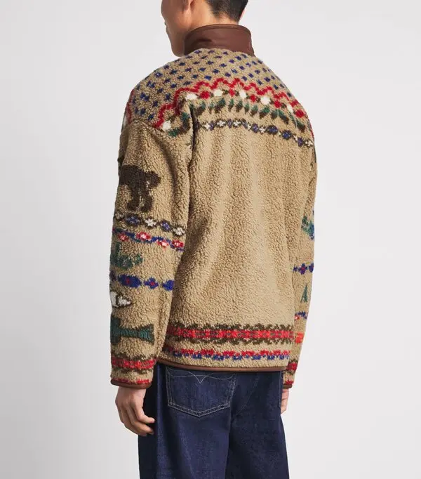 Polo Ralph Lauren Pile Fleece Scenic Jacket - Brown