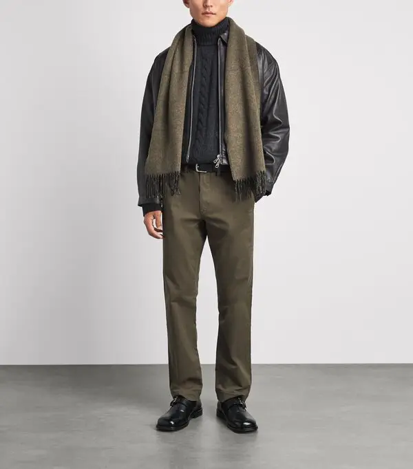 POLO RALPH LAUREN Wool-cashmere Cable-knit Rollneck Sweater