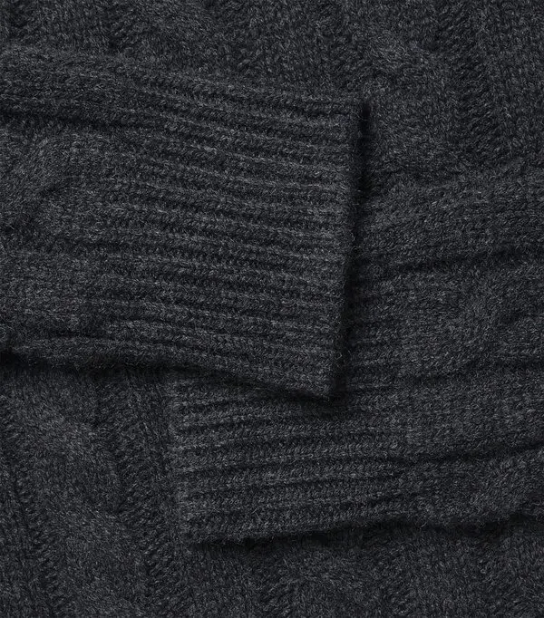 POLO RALPH LAUREN Wool-cashmere Cable-knit Rollneck Sweater