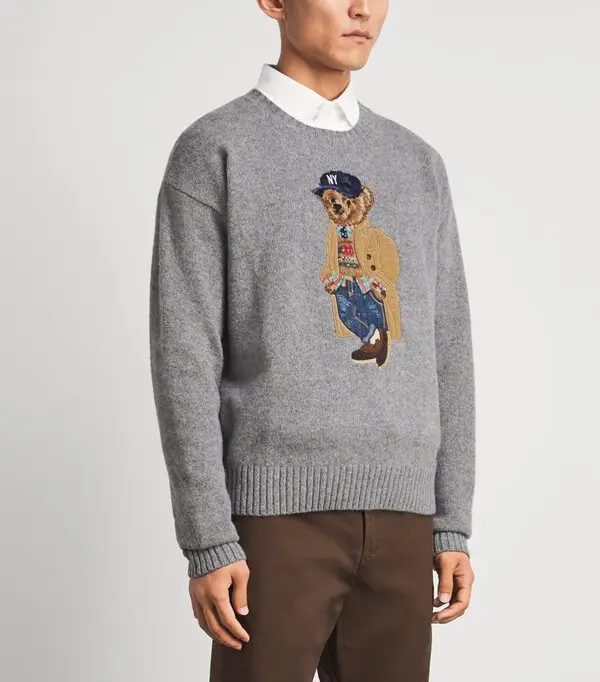 POLO RALPH LAUREN Wool-cashmere Polo Bear Sweater