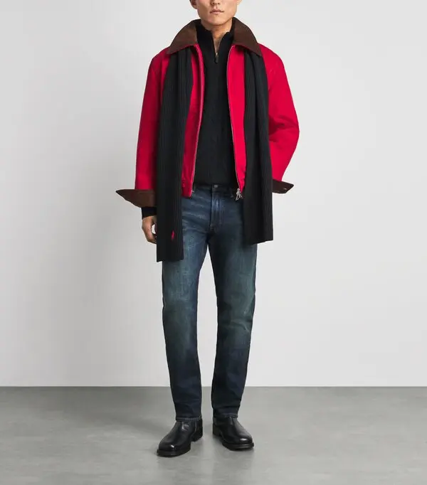 Polo Ralph Lauren Wool-cashmere Quarter-zip Sweater