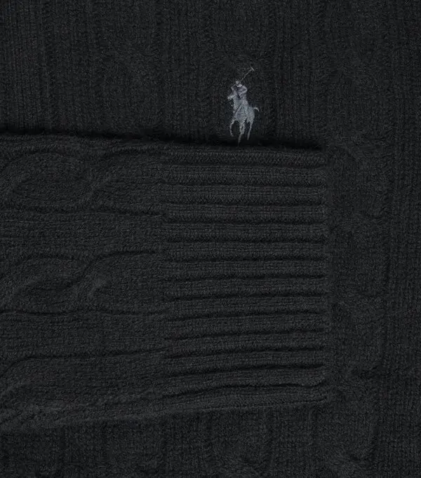 Polo Ralph Lauren Wool-cashmere Quarter-zip Sweater
