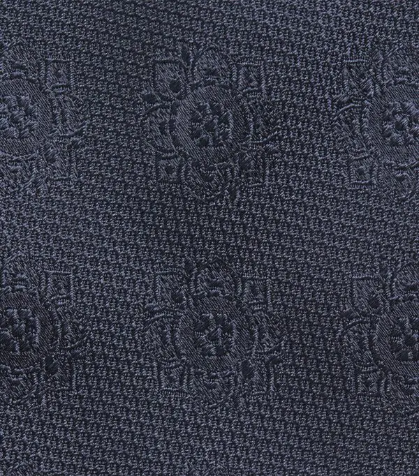 Harrods Silk Floral Jacquard Tie