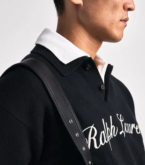 POLO RALPH LAUREN Wool-alpaca Logo Polo Sweater