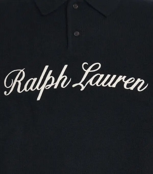 POLO RALPH LAUREN Wool-alpaca Logo Polo Sweater