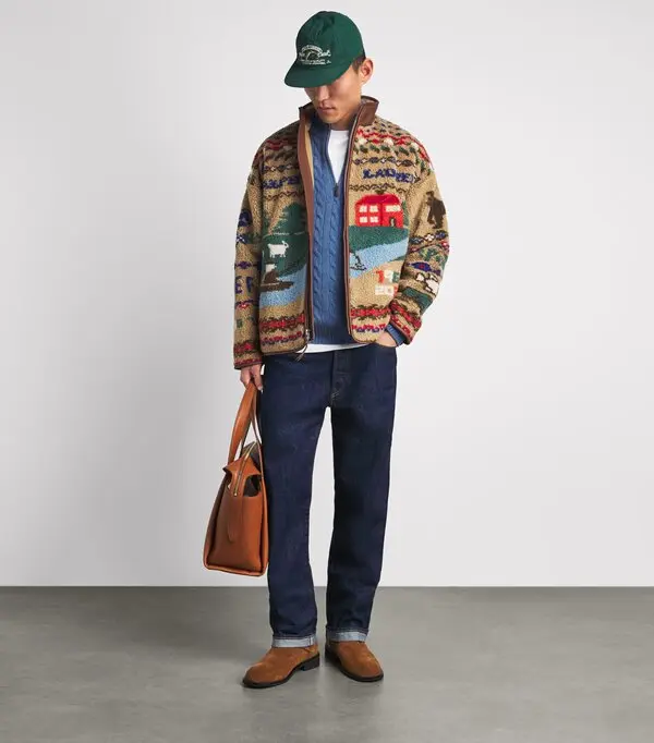 POLO RALPH LAUREN Wool-cashmere Quarter-zip Sweater