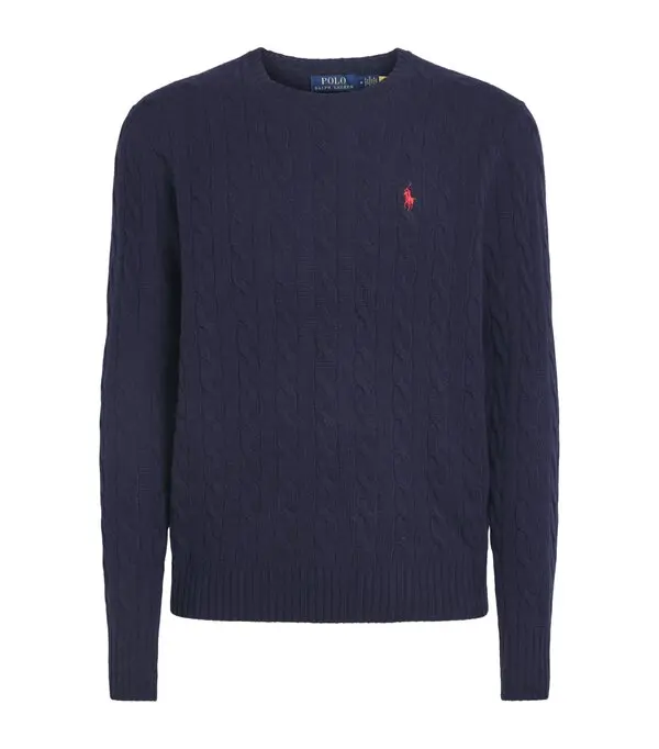 POLO RALPH LAUREN Wool-cashmere Cable-knit Sweater