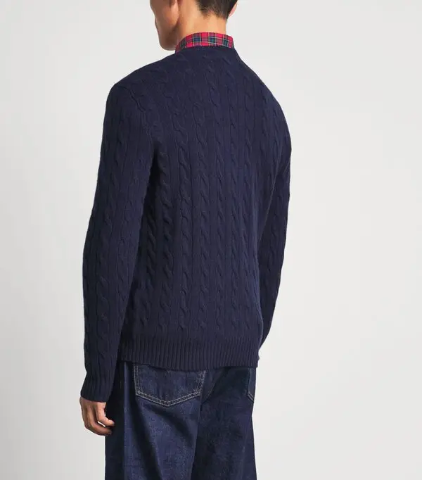 POLO RALPH LAUREN Wool-cashmere Cable-knit Sweater