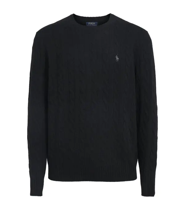 POLO RALPH LAUREN Wool-cashmere Cable-knit Sweater