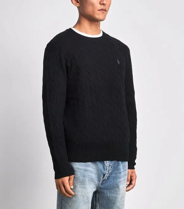 POLO RALPH LAUREN Wool-cashmere Cable-knit Sweater