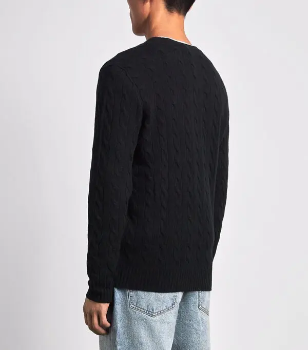 POLO RALPH LAUREN Wool-cashmere Cable-knit Sweater