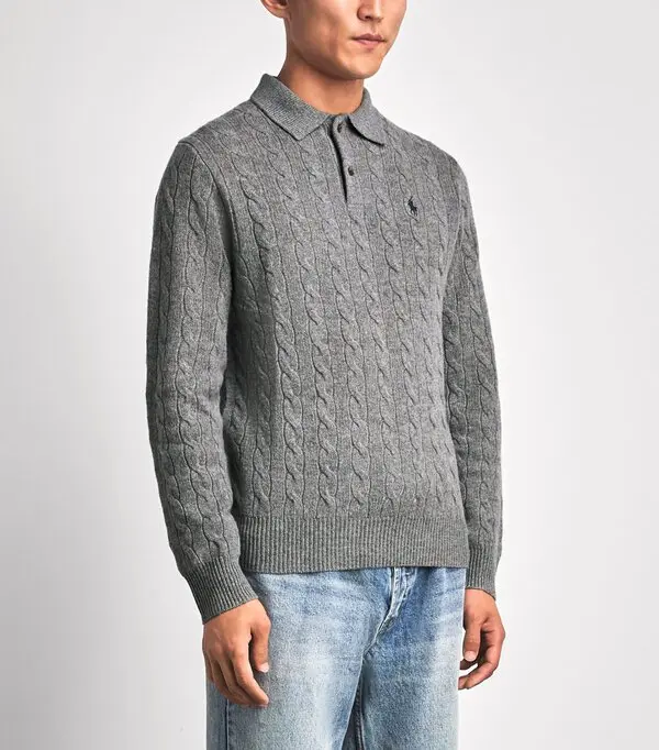 POLO RALPH LAUREN Wool-cashmere Polo Pony Sweater
