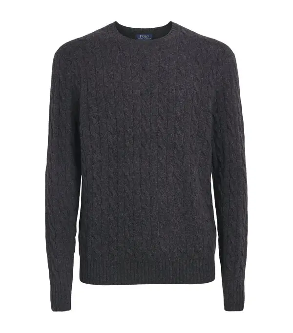 POLO RALPH LAUREN Wool-cashmere Cable-knit Sweater