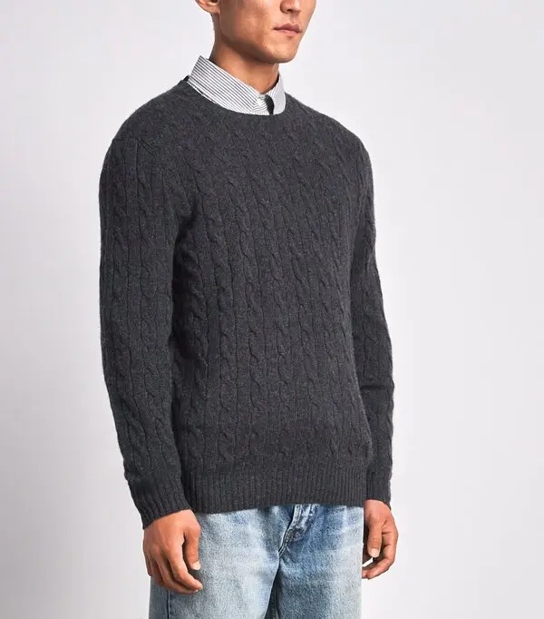 POLO RALPH LAUREN Wool-cashmere Cable-knit Sweater