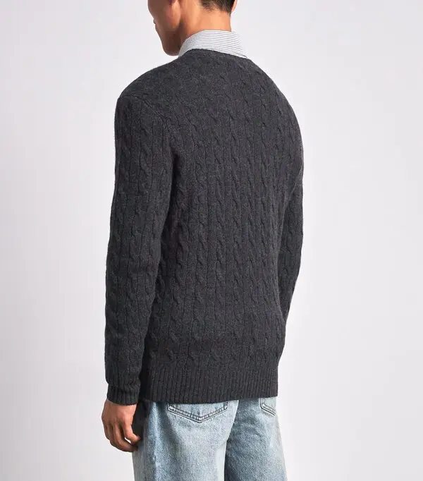 POLO RALPH LAUREN Wool-cashmere Cable-knit Sweater