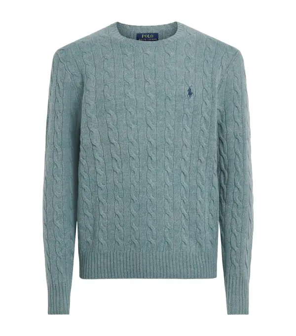 POLO RALPH LAUREN Wool-cashmere Cable-knit Sweater