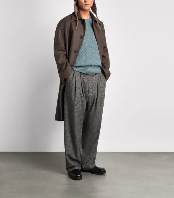 POLO RALPH LAUREN Wool-cashmere Cable-knit Sweater