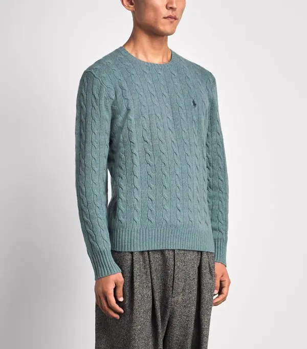 POLO RALPH LAUREN Wool-cashmere Cable-knit Sweater