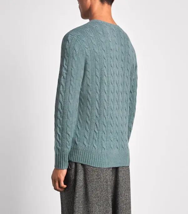 POLO RALPH LAUREN Wool-cashmere Cable-knit Sweater
