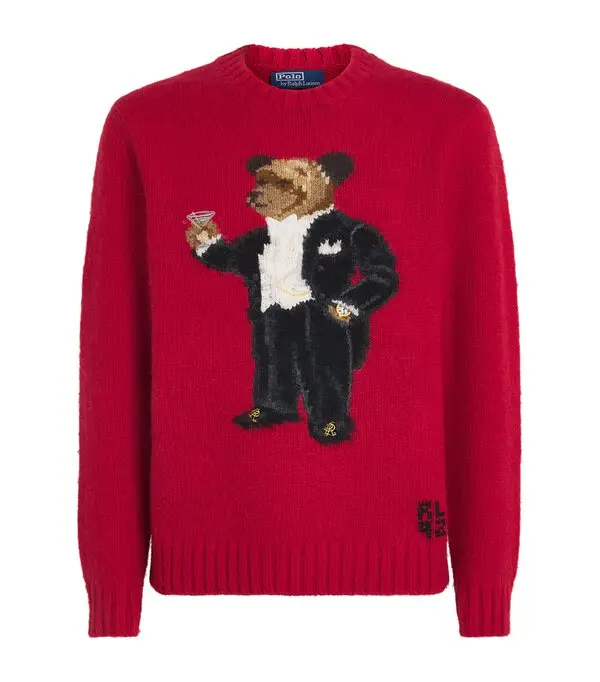 Polo Ralph Lauren Wool Martini Bear Sweater