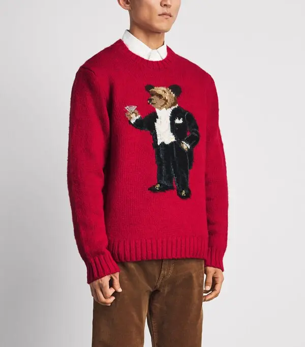 Polo Ralph Lauren Wool Martini Bear Sweater