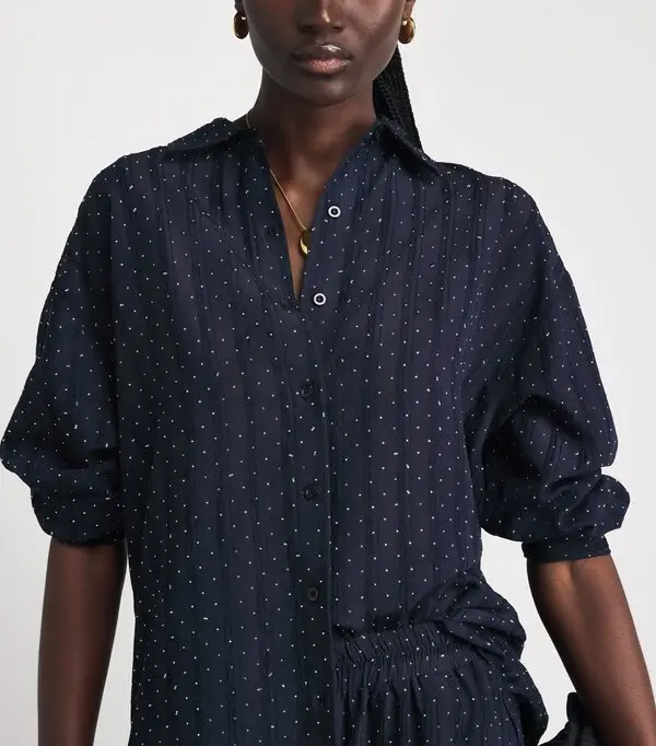 Melissa Odabash Cotton Diamanté Ziggy Shirt