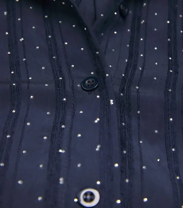 Melissa Odabash Cotton Diamanté Ziggy Shirt