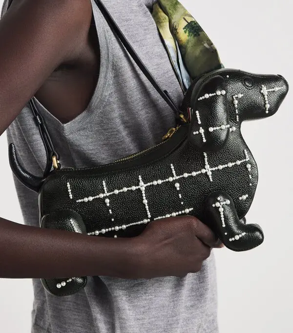 Thom Browne Baby Leather Hector Shoulder Bag